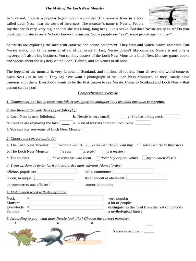 8 - The Myth of The Loch Ness Monster CE | PDF | Loch Ness Monster