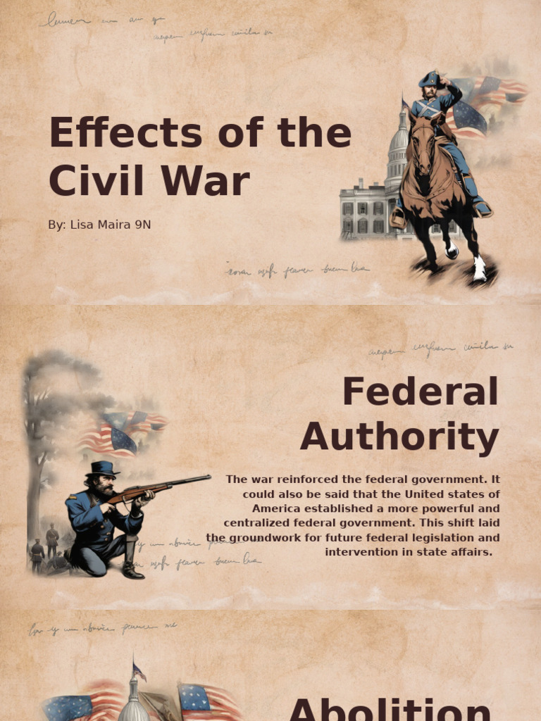 Effects of The Civil War | PDF