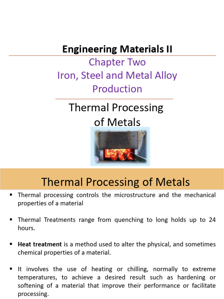CH 2 L 4 [Thermal Processing of Metals] | PDF | Heat Treating | Steel