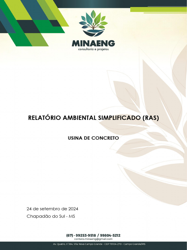 RAS - USINA DE CONCRETO MPA | PDF | Índice de desenvolvimento humano ...