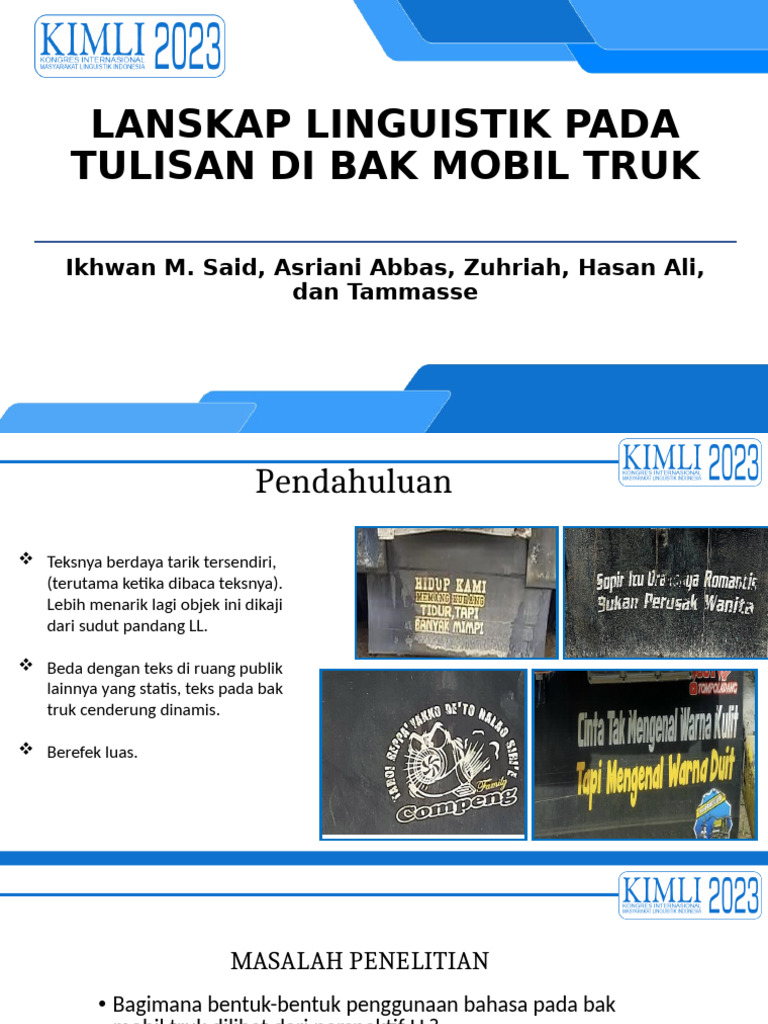 Ppt Kimli 2023 Ikhwan m.said | PDF
