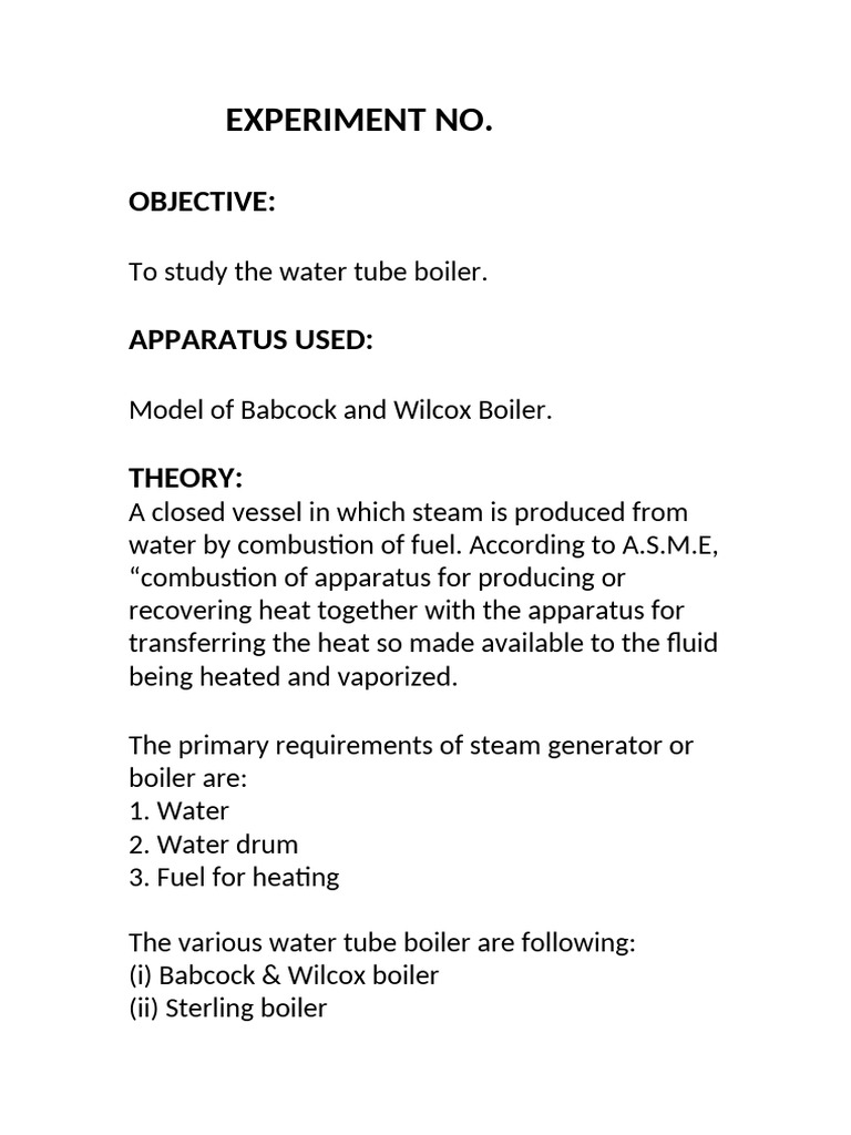 Open Ended Lab Thermodynamics. | PDF | Boiler | Steam