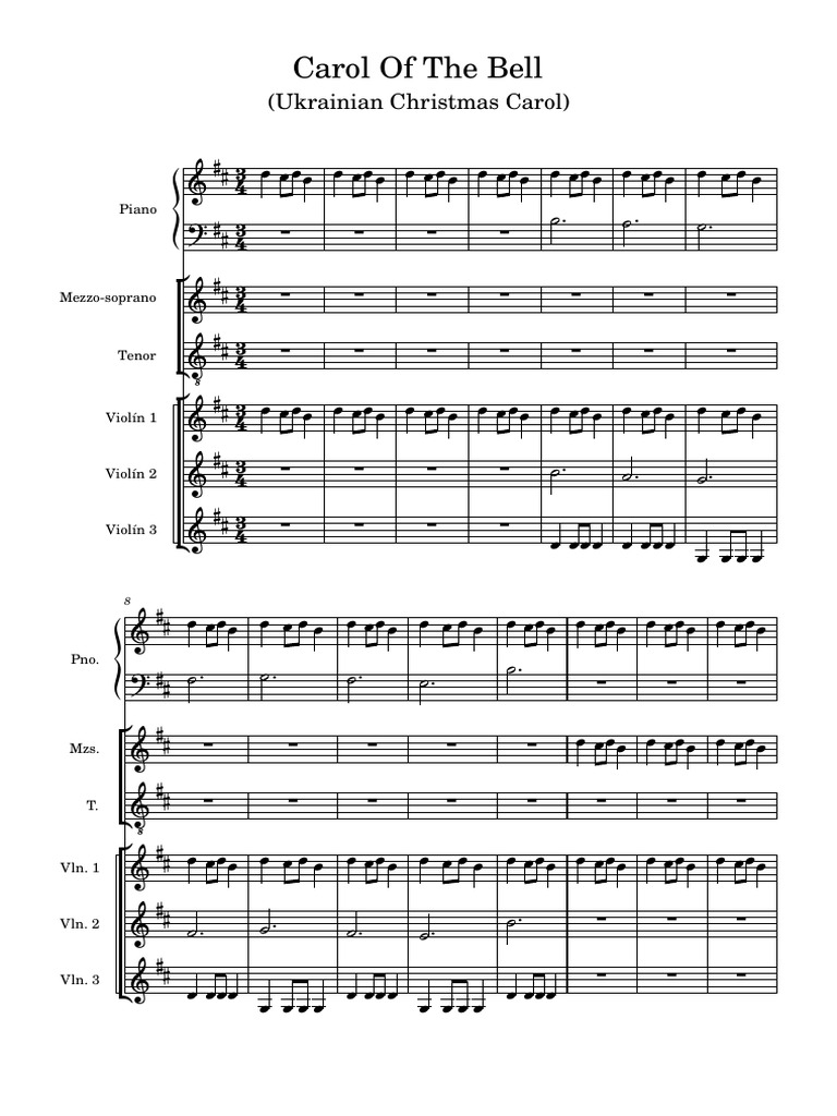 Carol_Of_The_Bell | PDF | Christmas