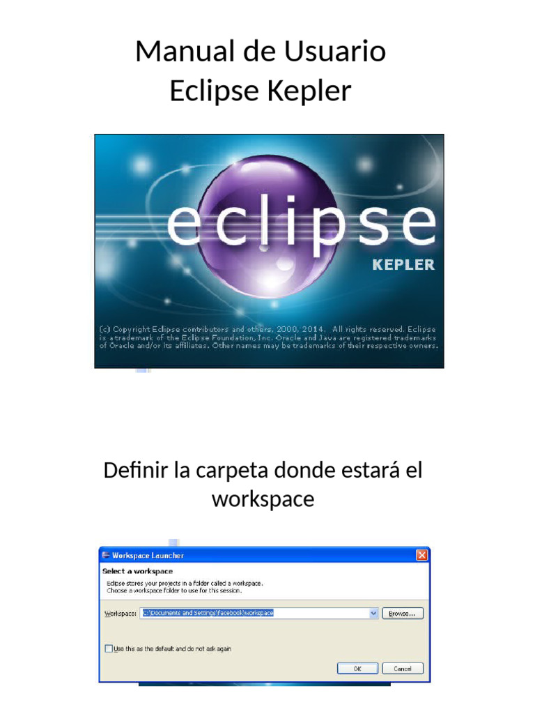 Manual de Usuario Eclipse Kepler | PDF