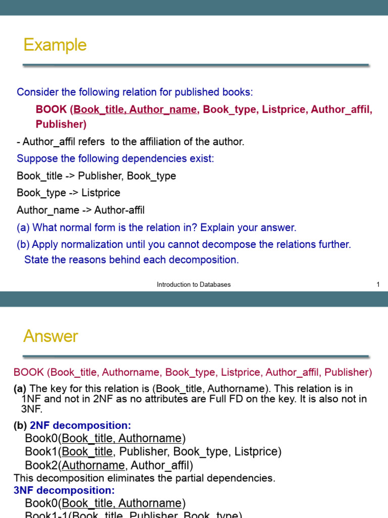 Extra Normalization (Self Learning) - Tagged | PDF | Software Design | Databases