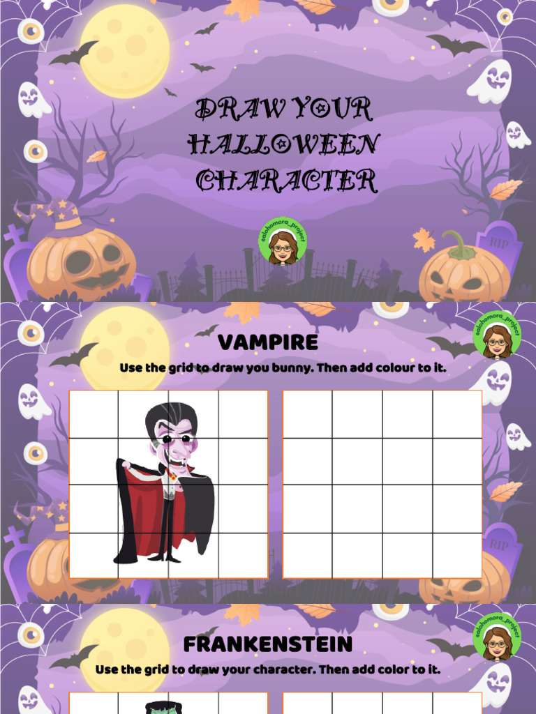 Halloween Character Drawing Guide | PDF