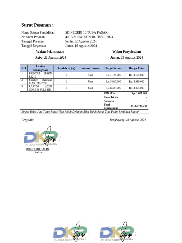Surat-Pesanan_2x-_1_ | PDF