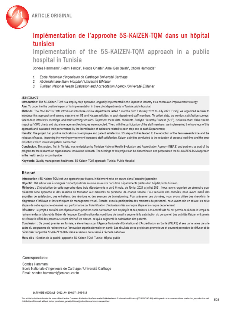 Article 5S Kaizen TQM | PDF | Quality Management | Business