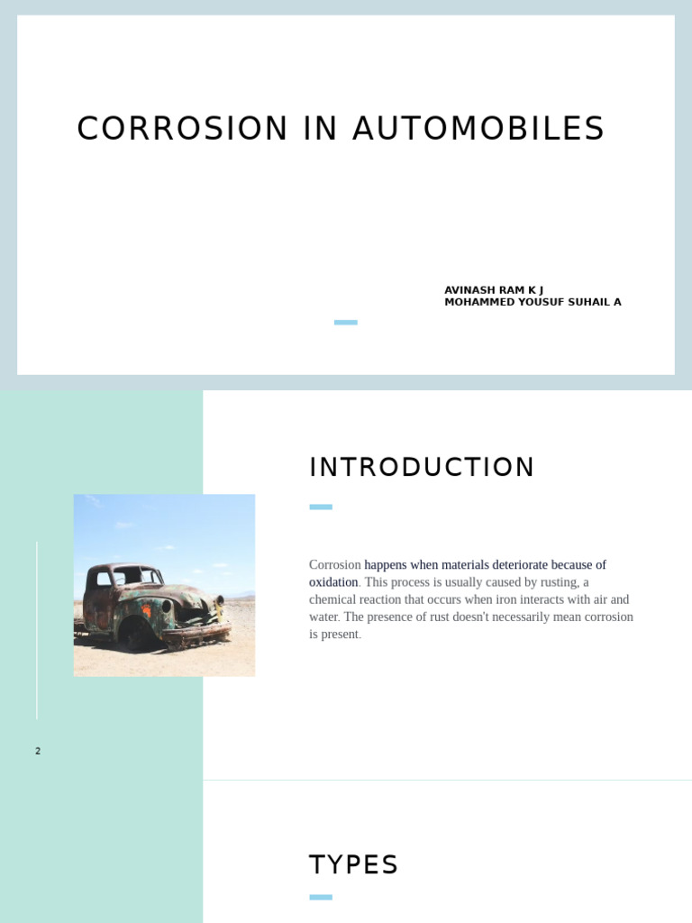 Car Corrosion Types and Prevention | PDF | Corrosion | Rust