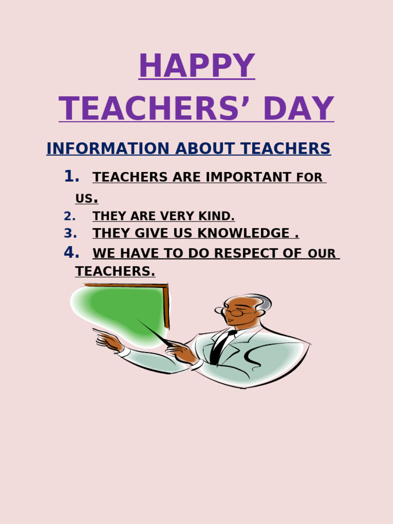 Teachers Day | PDF
