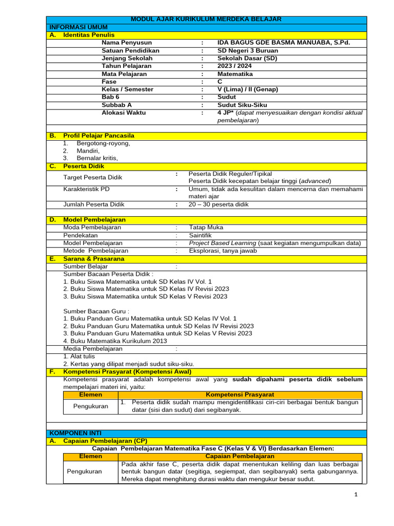 03. MODUL MTK KLS V SMS 2 | PDF