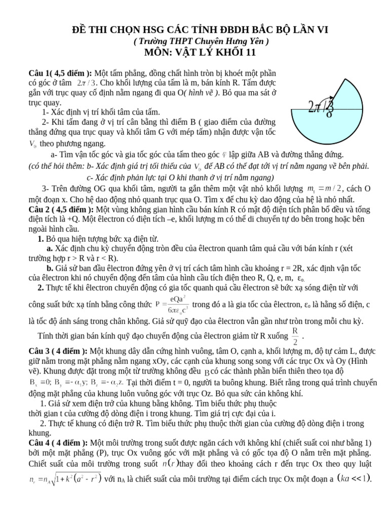 CHUYEN HUNG YEN 2.Vatli 11 HY | PDF