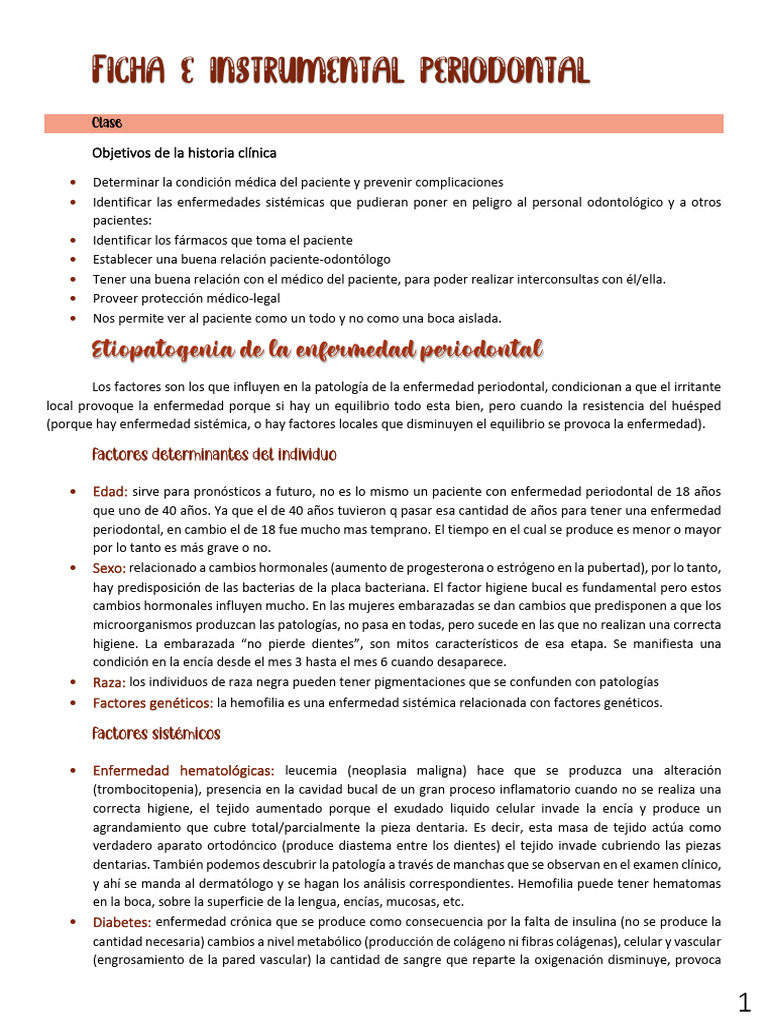 Etiopatogenia de La Enfermedad Periodontal | PDF | Medicina CLINICA | Enfermedades y trastornos