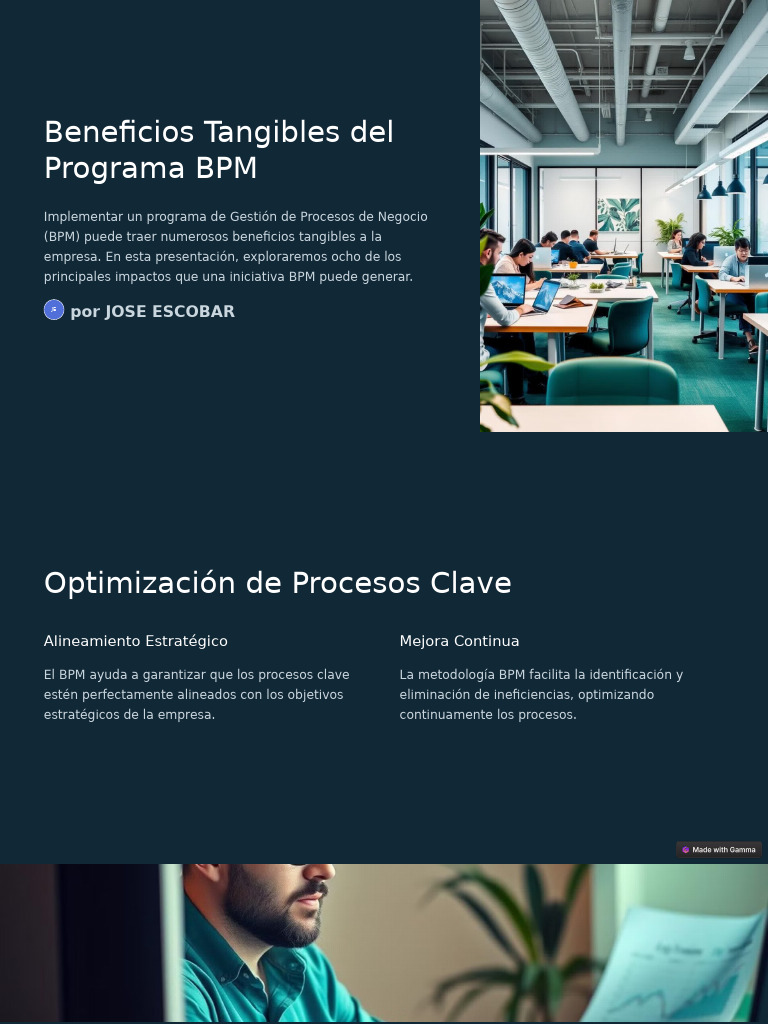 Beneficios-Tangibles-del-Programa-BPM | PDF | Gestión de Procesos de Negocio | Procesos de negocio