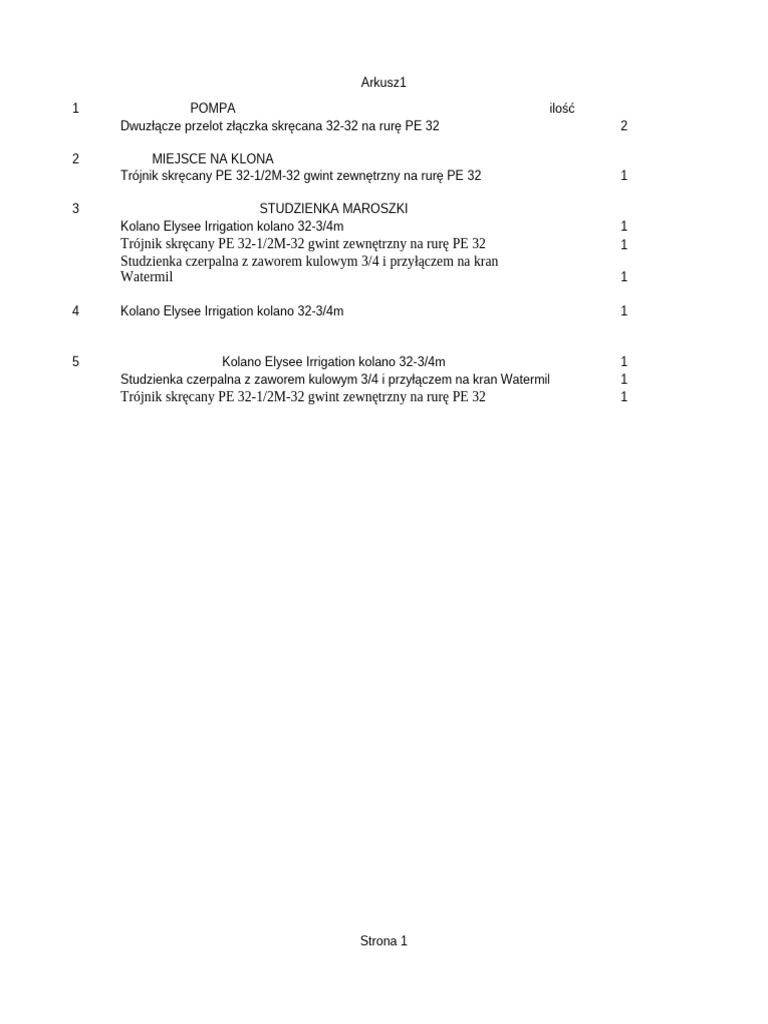 Nawadnianie Ogód | PDF