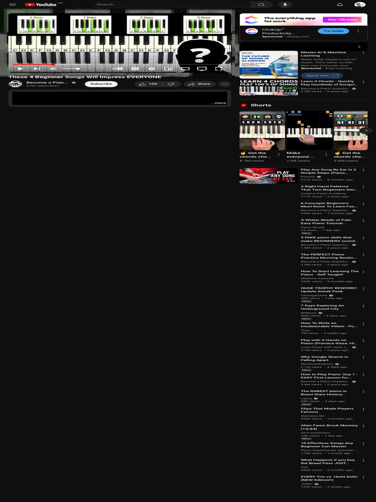 These 4 Beginner Songs Will Impress EVERYONE - YouTube | PDF