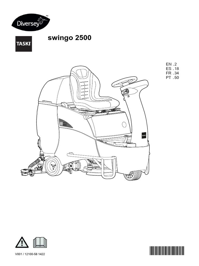 Instructions of Use TASKI Machines Taski Swingo 2500 | PDF