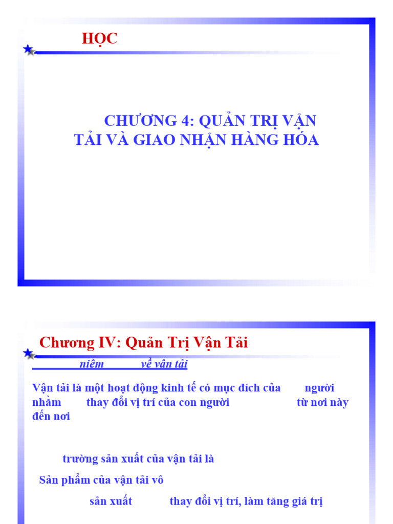 Quan Tri Van Tai - C4 | PDF