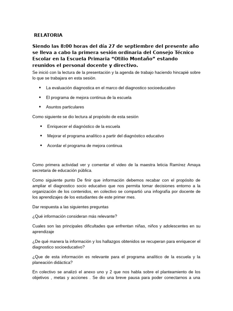 RELATORIA | PDF | Ciencia cognitiva | Cognición