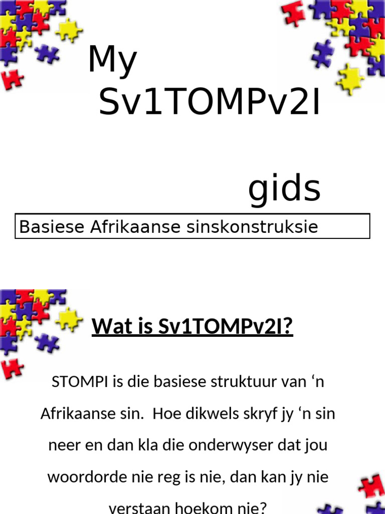 My Nuwe STOMPI Boek - Pps | PDF
