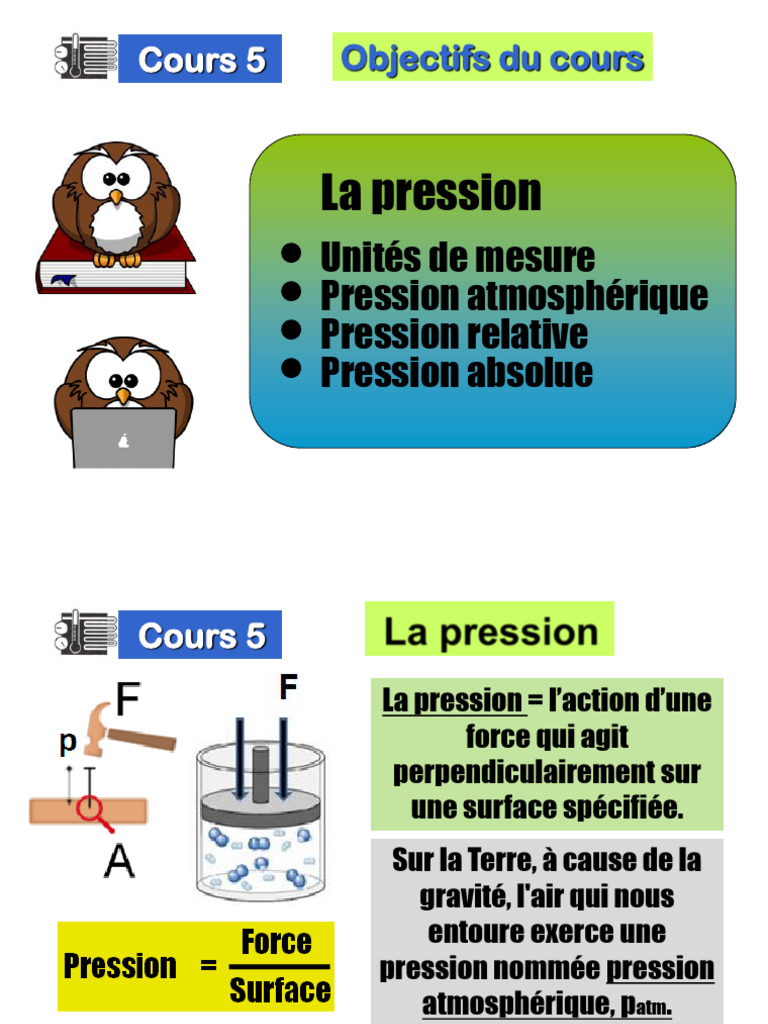 Formules de pression relative | PDF | Pression | Métrologie