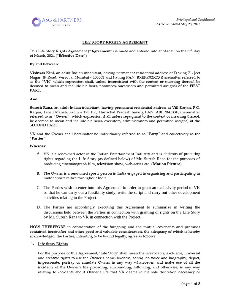 demo contract | PDF | Indemnity | Business Law