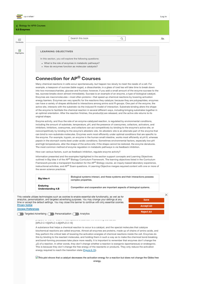Openstax Org Books Biology Ap Courses Pages 6 5 Enzymes... | PDF ...