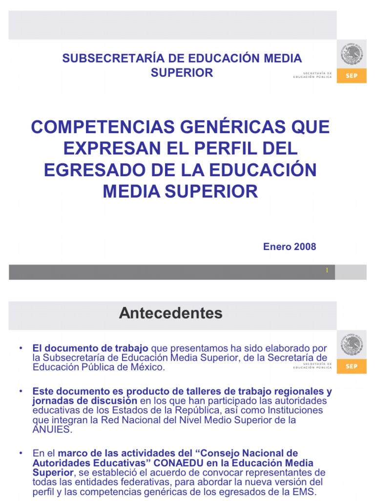 Competencias Genericas | PDF