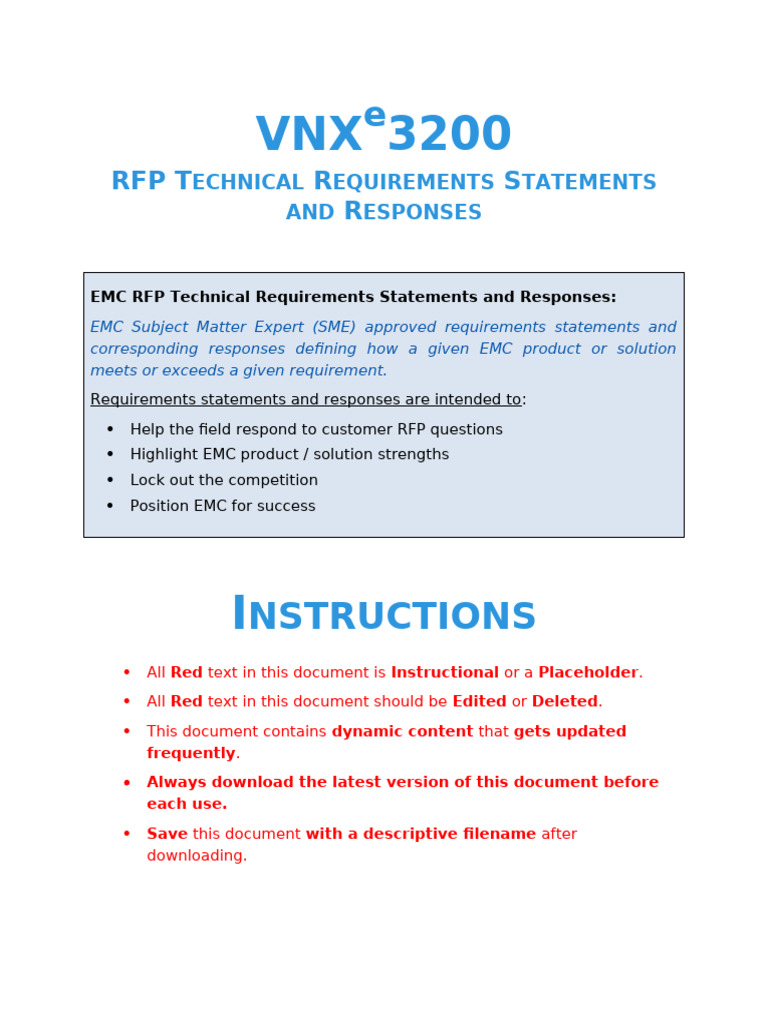 RFP Response Info Vnxe 3200 | PDF | Solid State Drive | Cache (Computing)