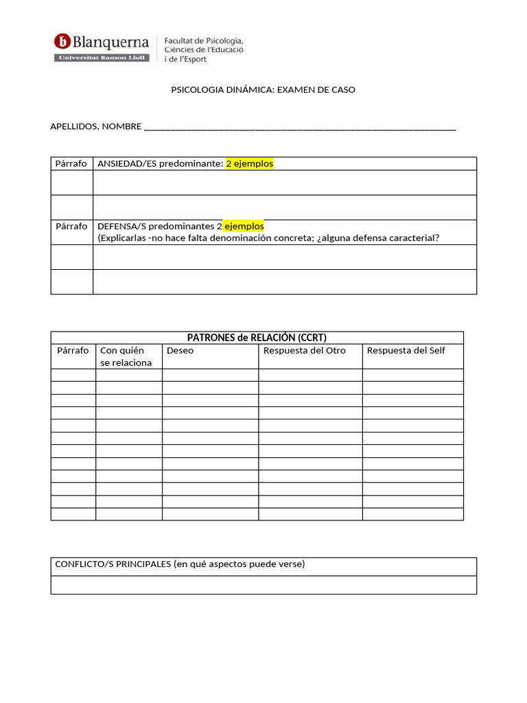 Hoja respuesta Examen Caso Psic Din (3) | PDF