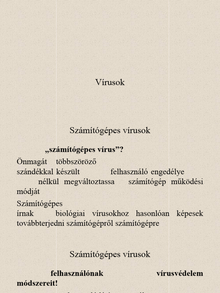 Vírusok | PDF