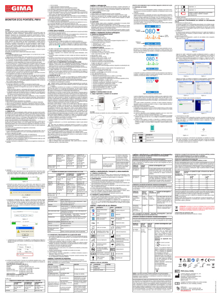 Manual EKG PM10 | PDF | Electrocardiografia | Bluetooth