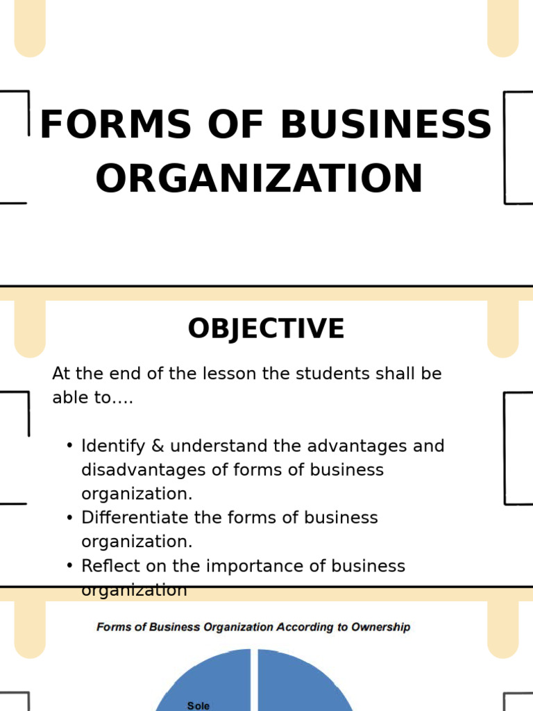 Business Organization Types Explained | PDF | Partnership | Corporations