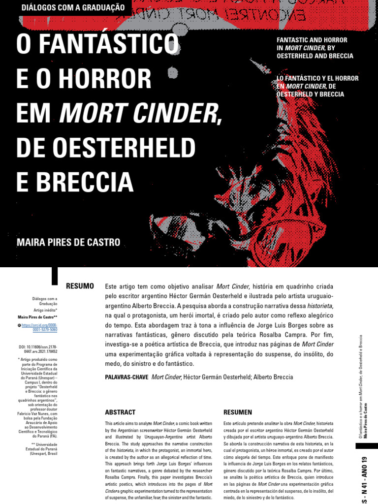 Análise de Mort Cinder: Fantástico e Horror | PDF | Ficção gótica ...