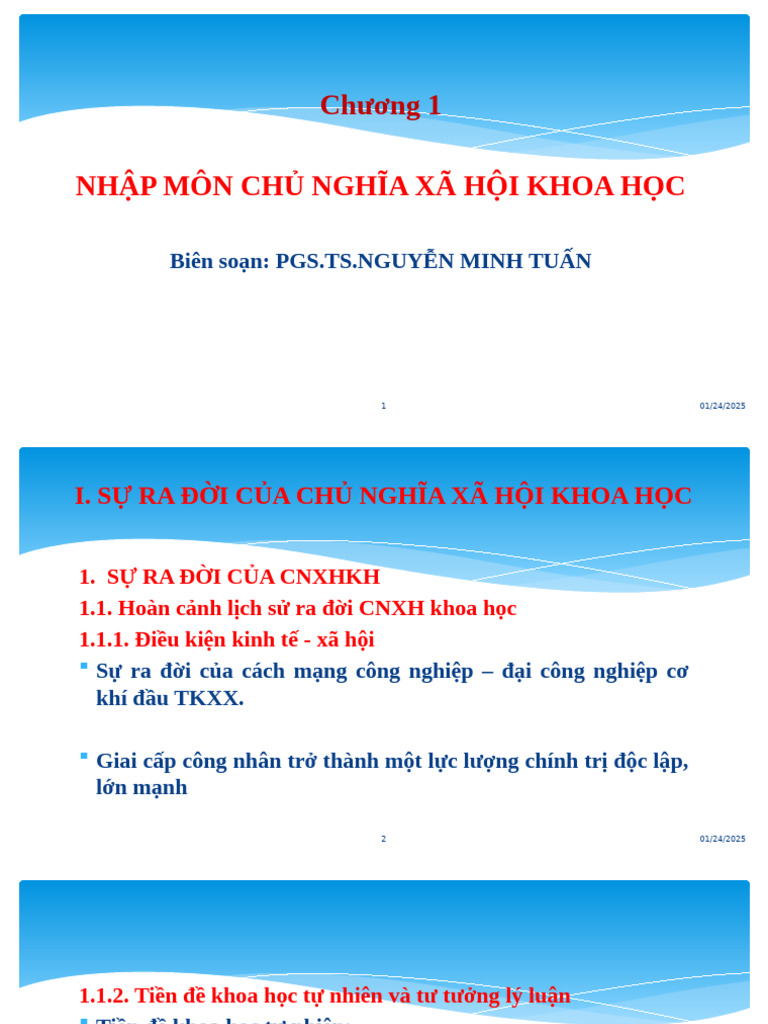 C1-Bai Giang CNXHKH | PDF