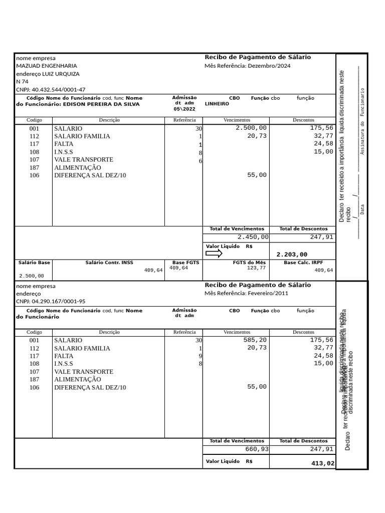 60751689-Modelo-Contra-Cheque OK | PDF | Relações industriais | Business