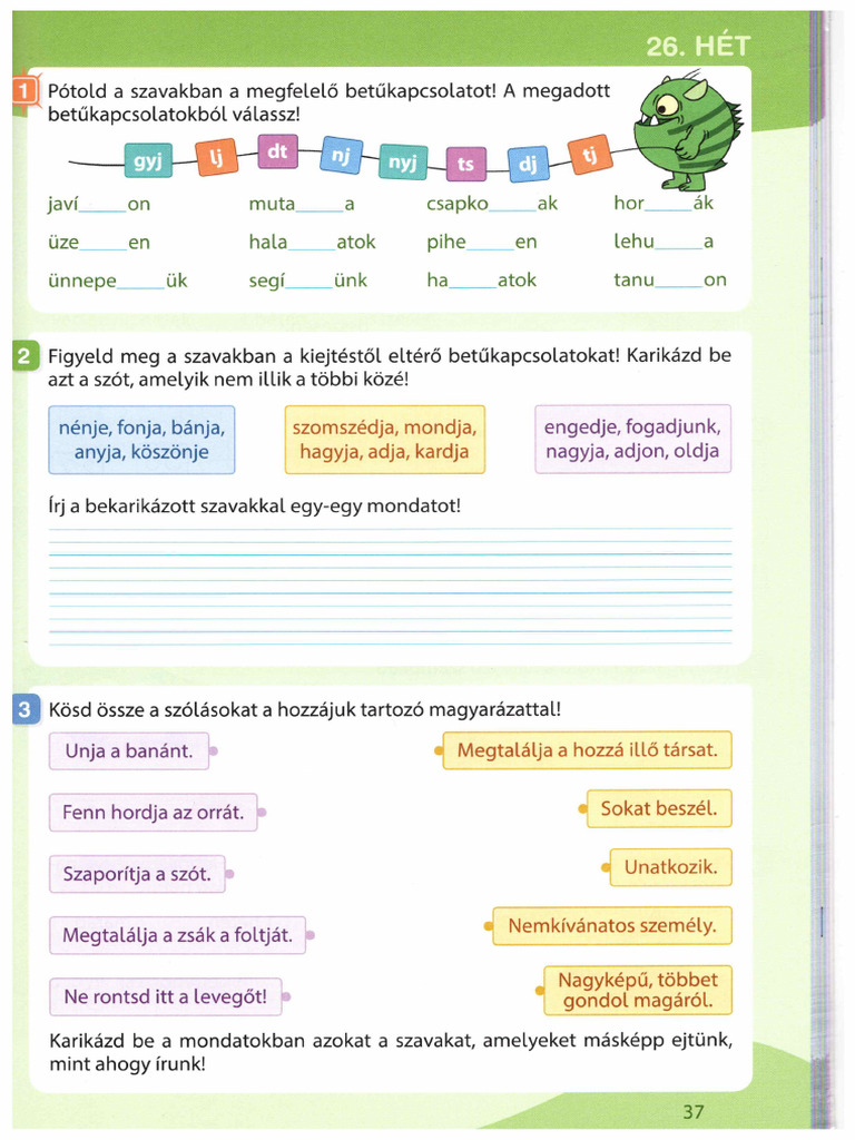 Nyelvtan 2. Osztály | PDF