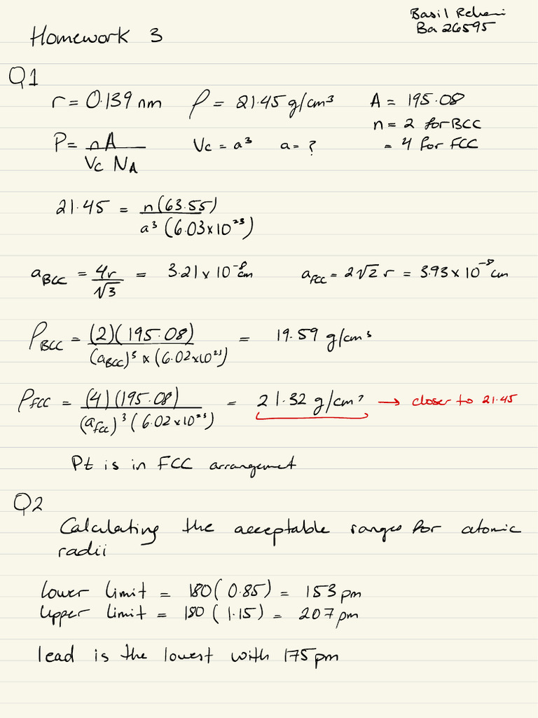 Atomic Radius and Crystal Structure Analysis | PDF | Plasticity ...