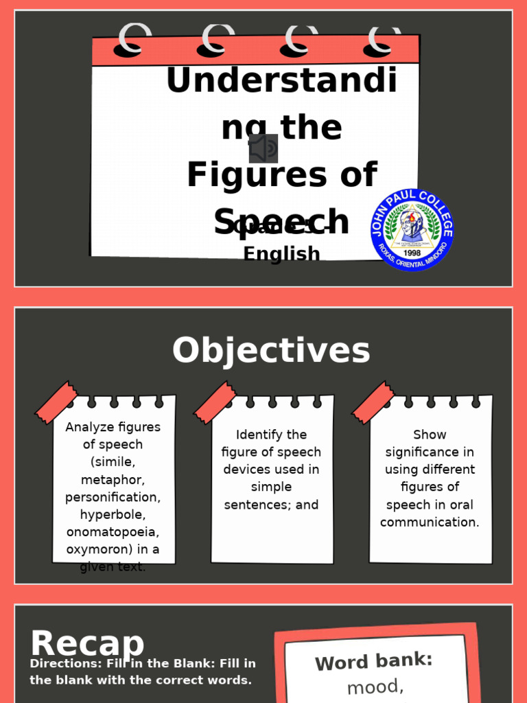 Lesson 6 - Understanding the Figures of Speech [Repaired] | PDF ...