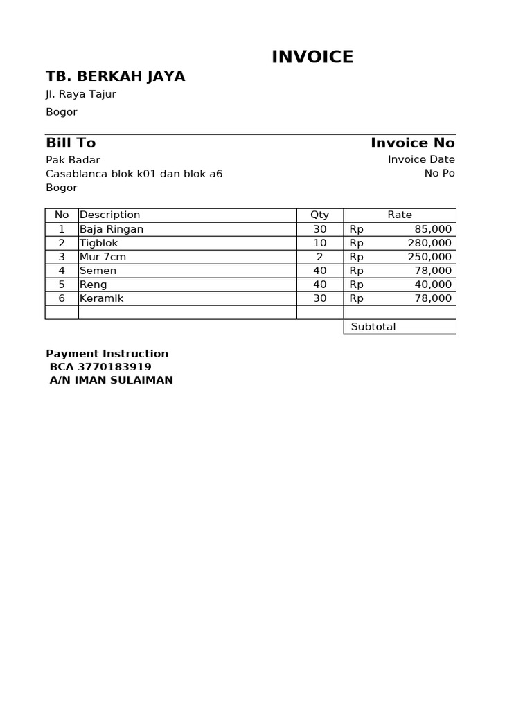 Invoice Pak Badar | PDF