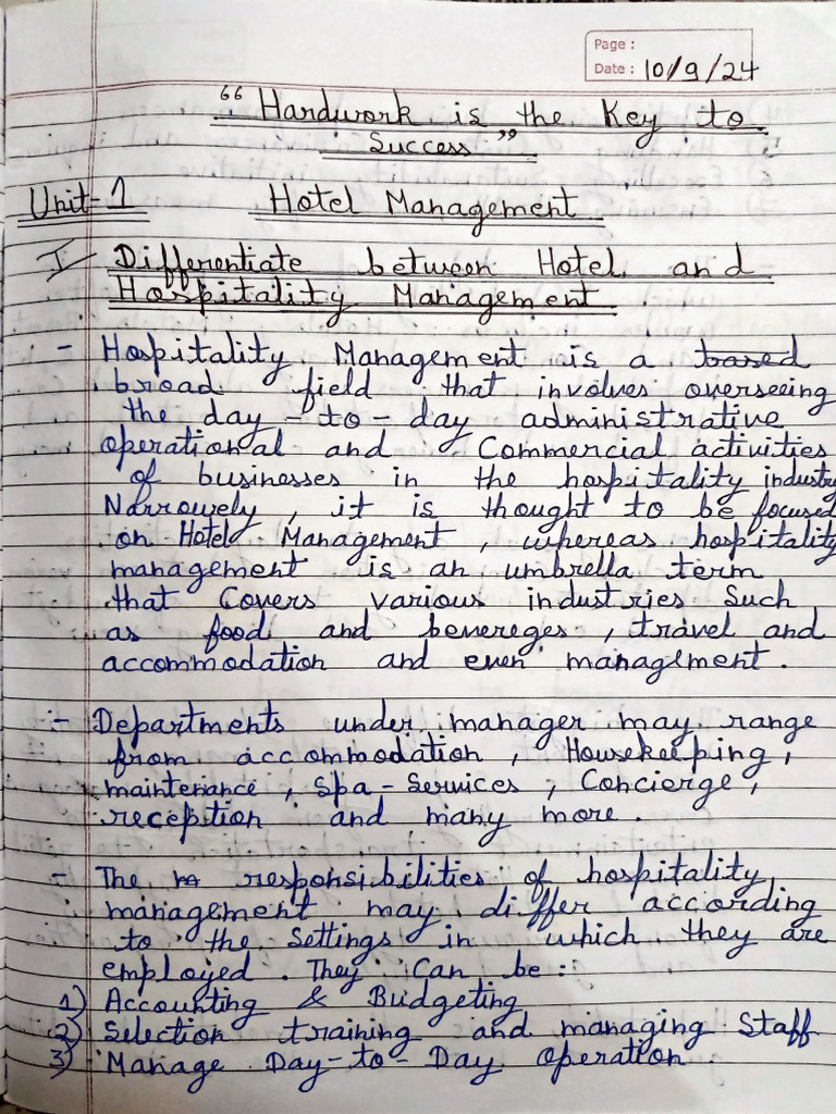 Hotel Management | PDF