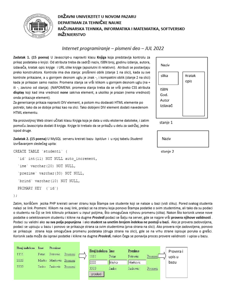 WEB Programiranje.docx | PDF