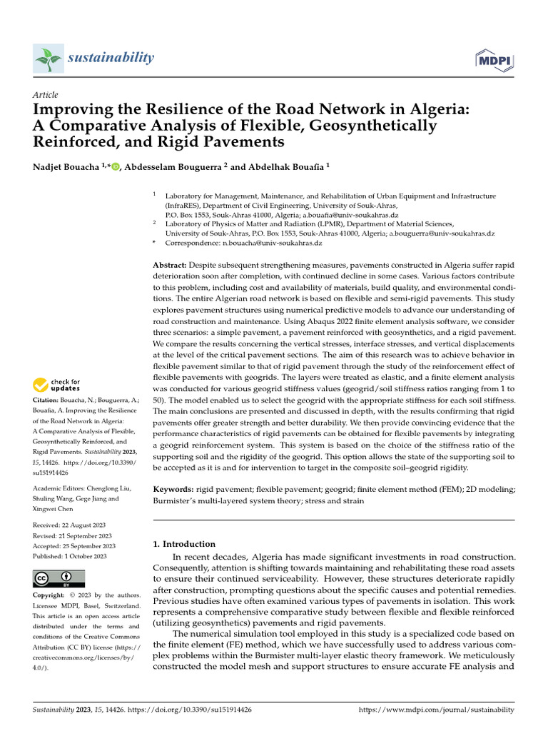 Improving The Resilience of The Road Network in Al | PDF | Road Surface ...