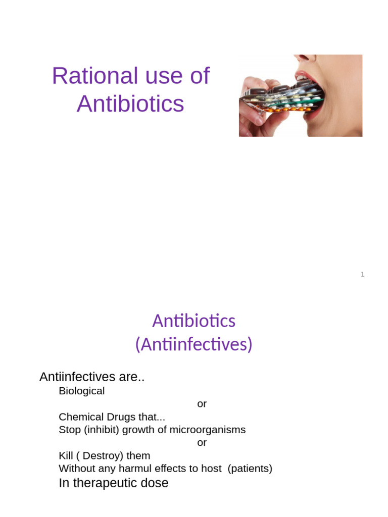 Rational Use of Antibiotics | PDF | Infection | Penicillin