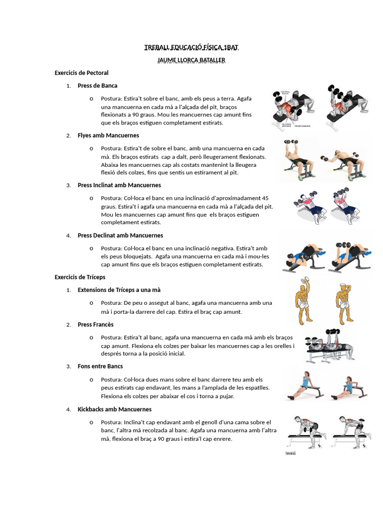 Treball Educació Física Jaume 1bat | PDF