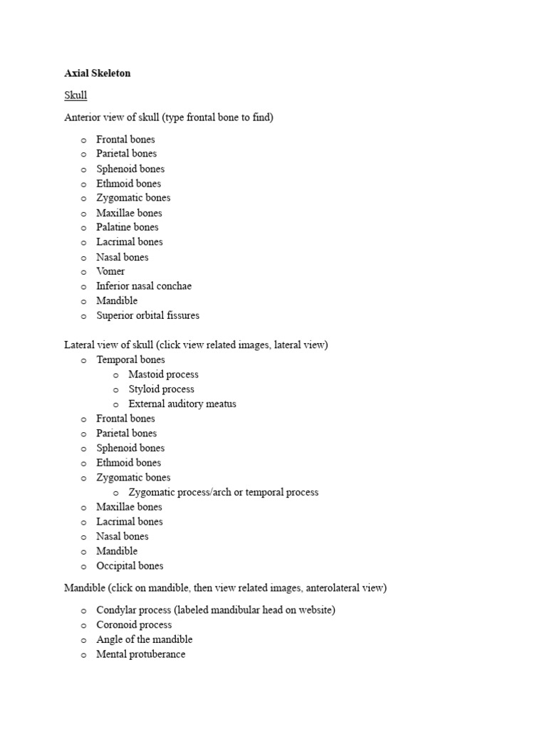 Anatomy Structures With Website | PDF | Vertebra | Pelvis