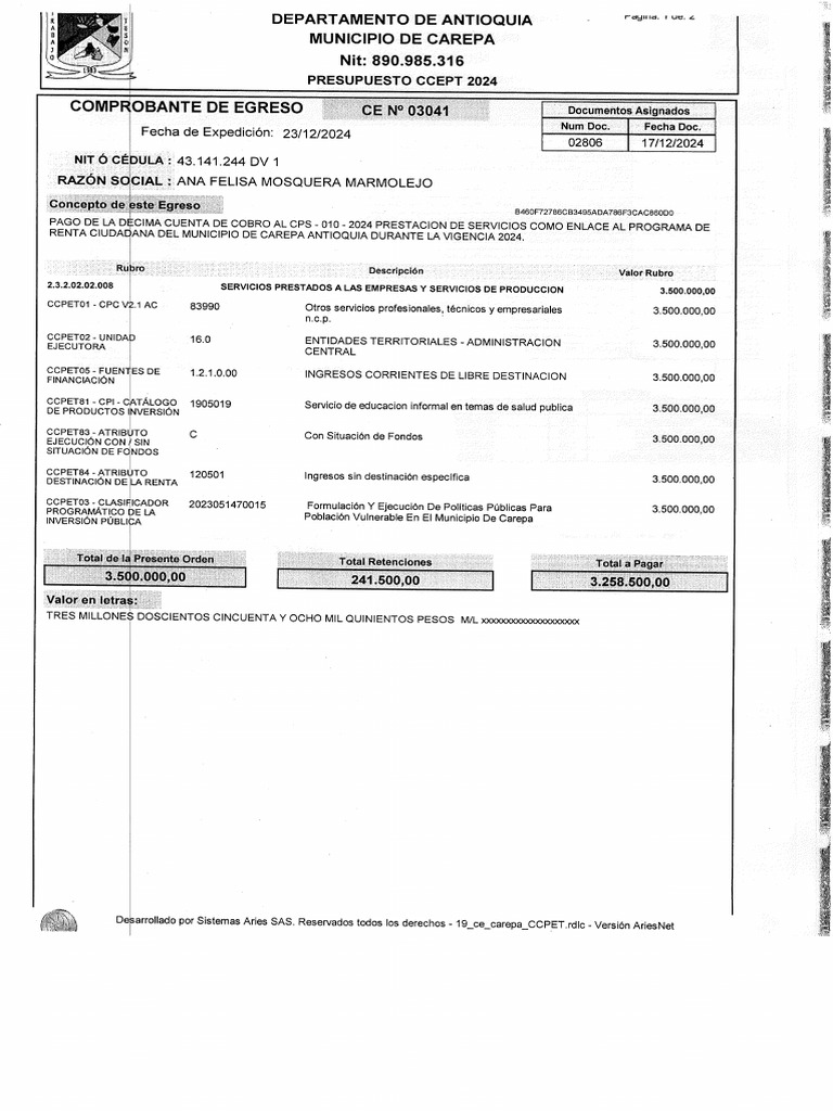 CPS-010-2024 Cta 10 CE 3041 | PDF