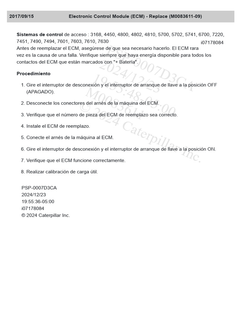 Reemplazo del Módulo ECM | PDF