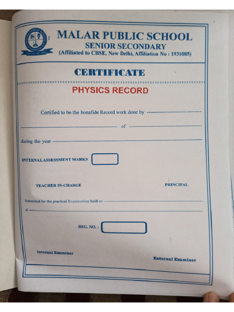 Physics Record | PDF