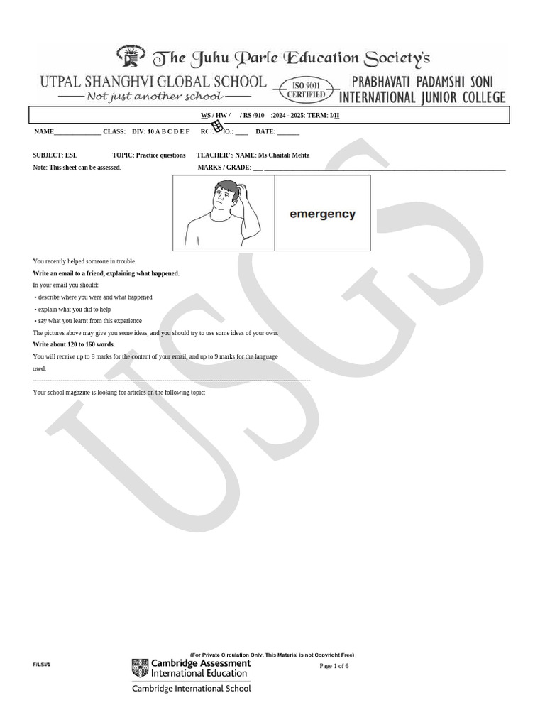 Grade 10 Practice Questions | PDF
